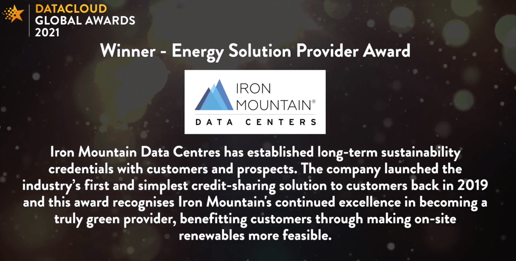 Iron Mountain Data Centers | Data Center Sustainability