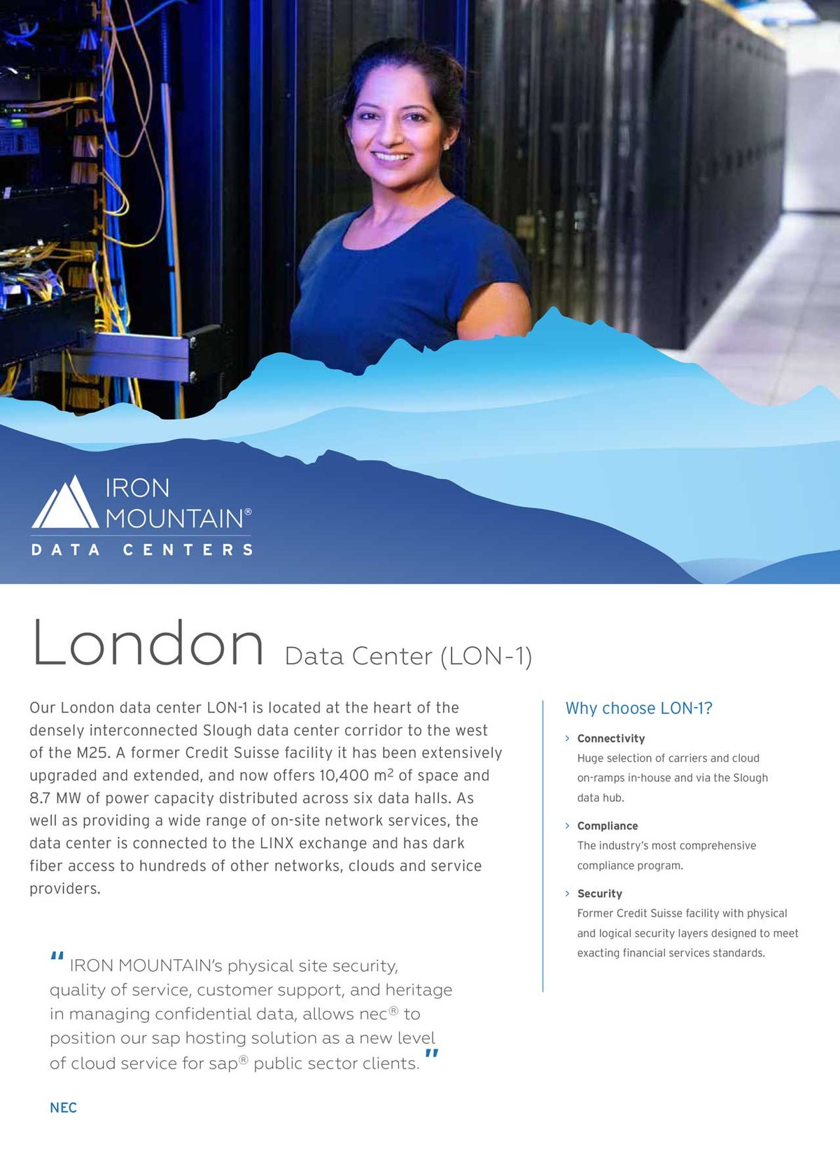 Iron Mountain | LON-1 Capacity Available